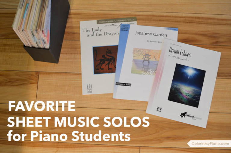 My Favorite Sheet Music Solos for Piano Students – Color In My Piano