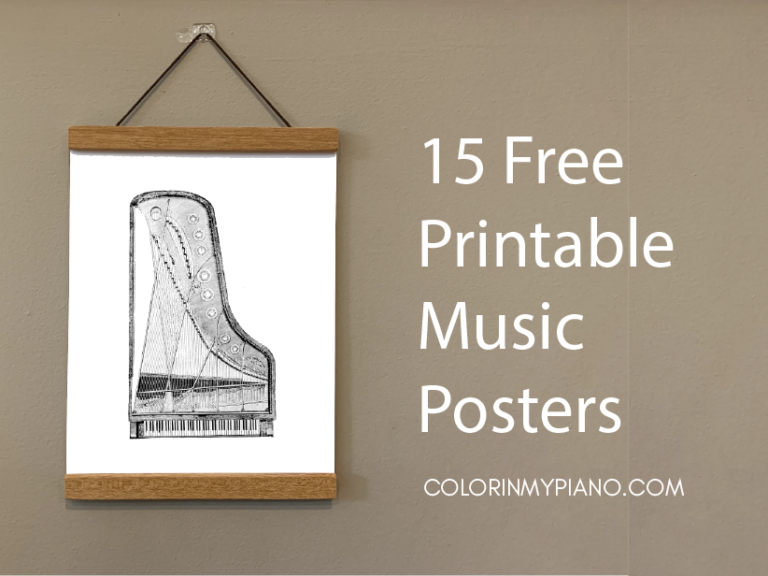 15 Free Printable Music Posters – Color In My Piano