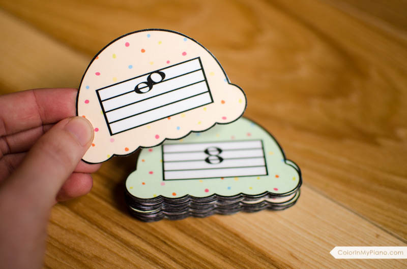 Ice Cream Interval game – Color In My Piano